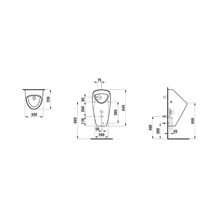 Laufen Caprino Urinal by Laufen | Toilets | Kimo Group